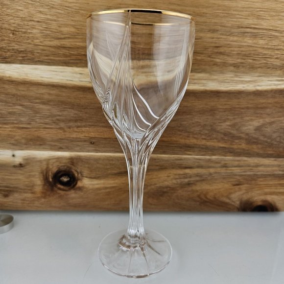 Lenox | Dining | Lenox Crystal Debut Gold Wine Glass 75 Blown Elegant ...